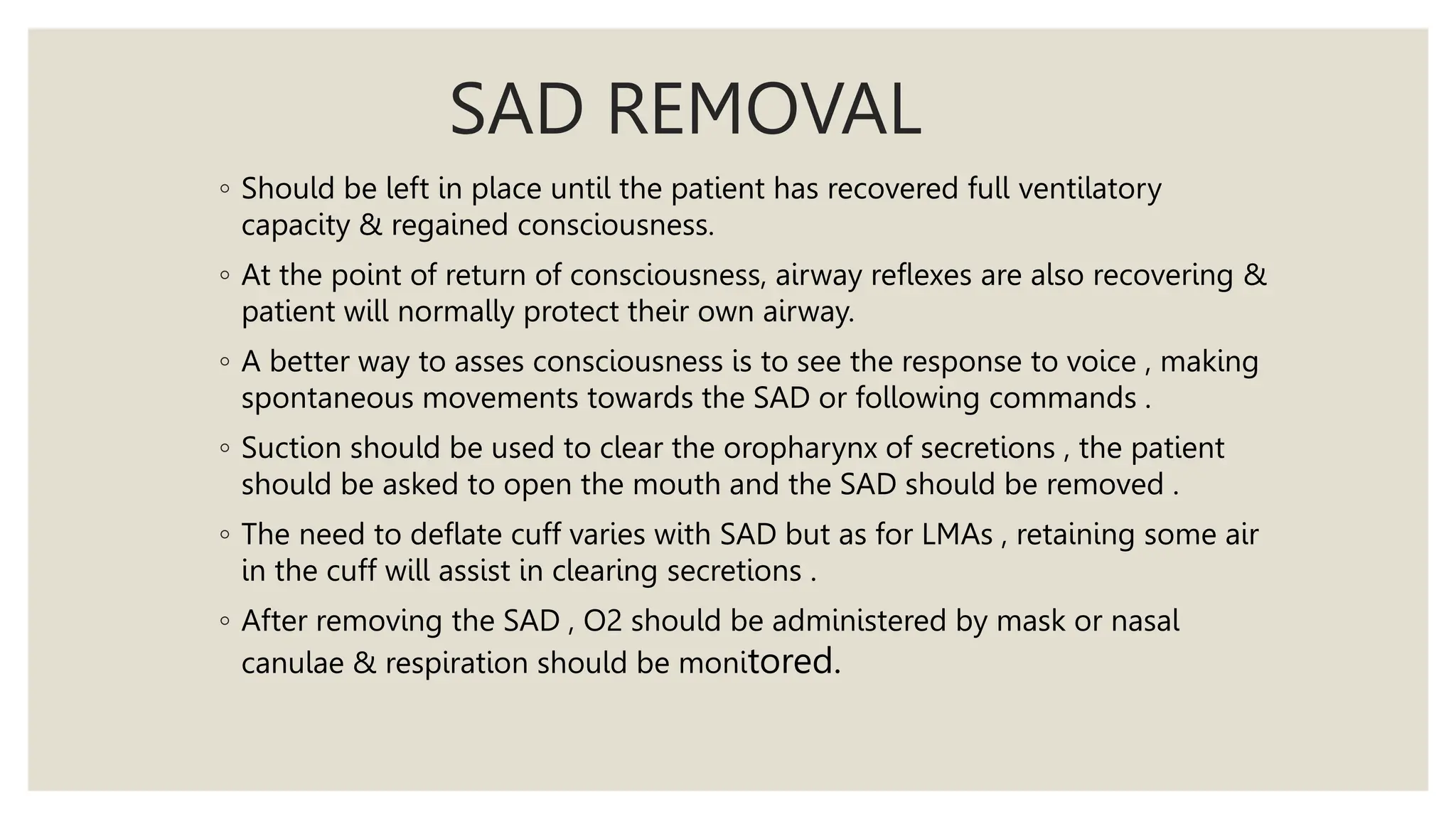 Steps of extubation in general anesthesia patients | PPTX