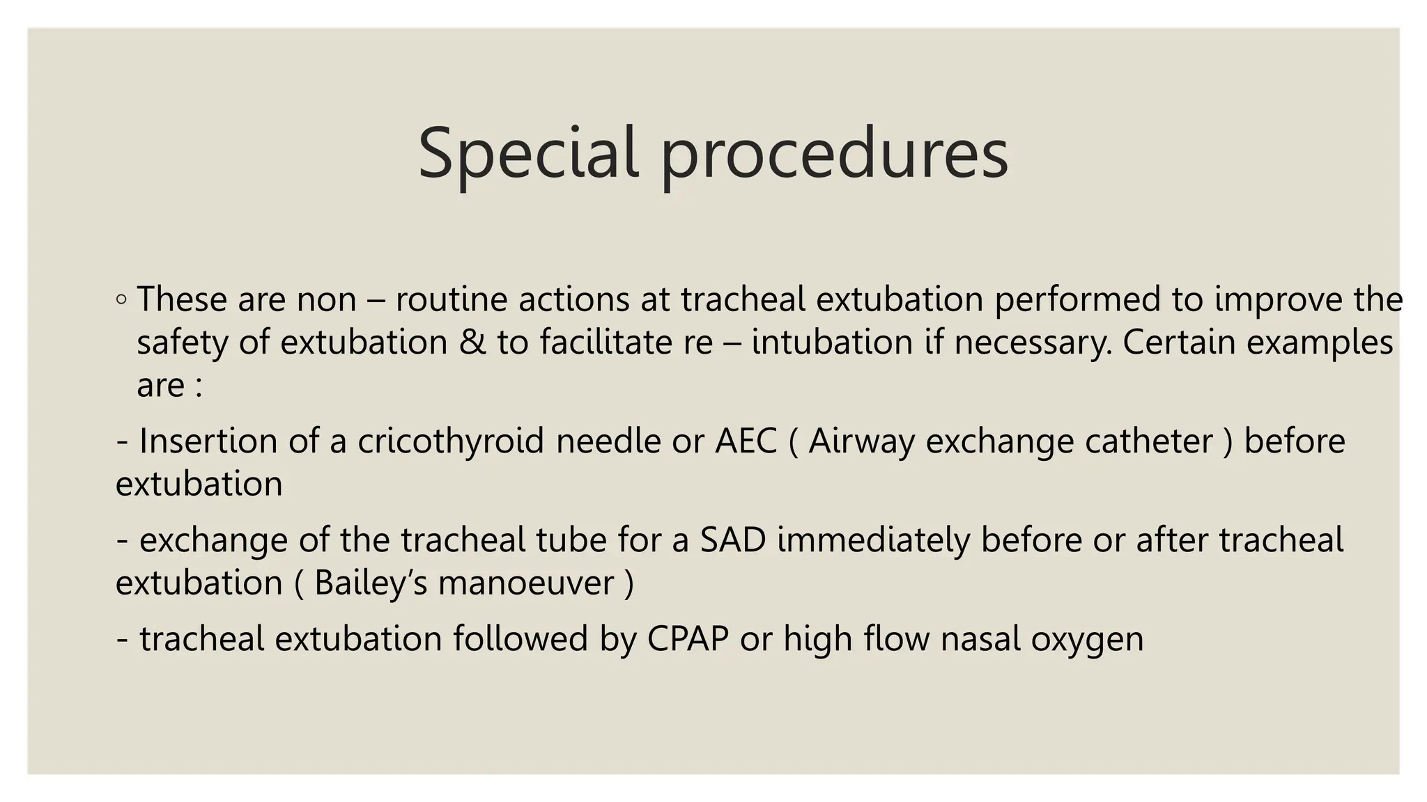 Steps of extubation in general anesthesia patients | PPTX