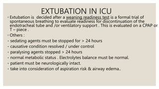 Steps of extubation in general anesthesia patients | PPTX
