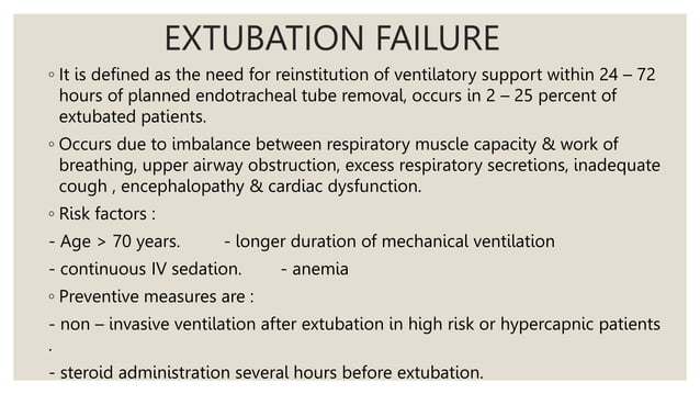 Steps of extubation in general anesthesia patients | PPTX | Ear, Nose ...