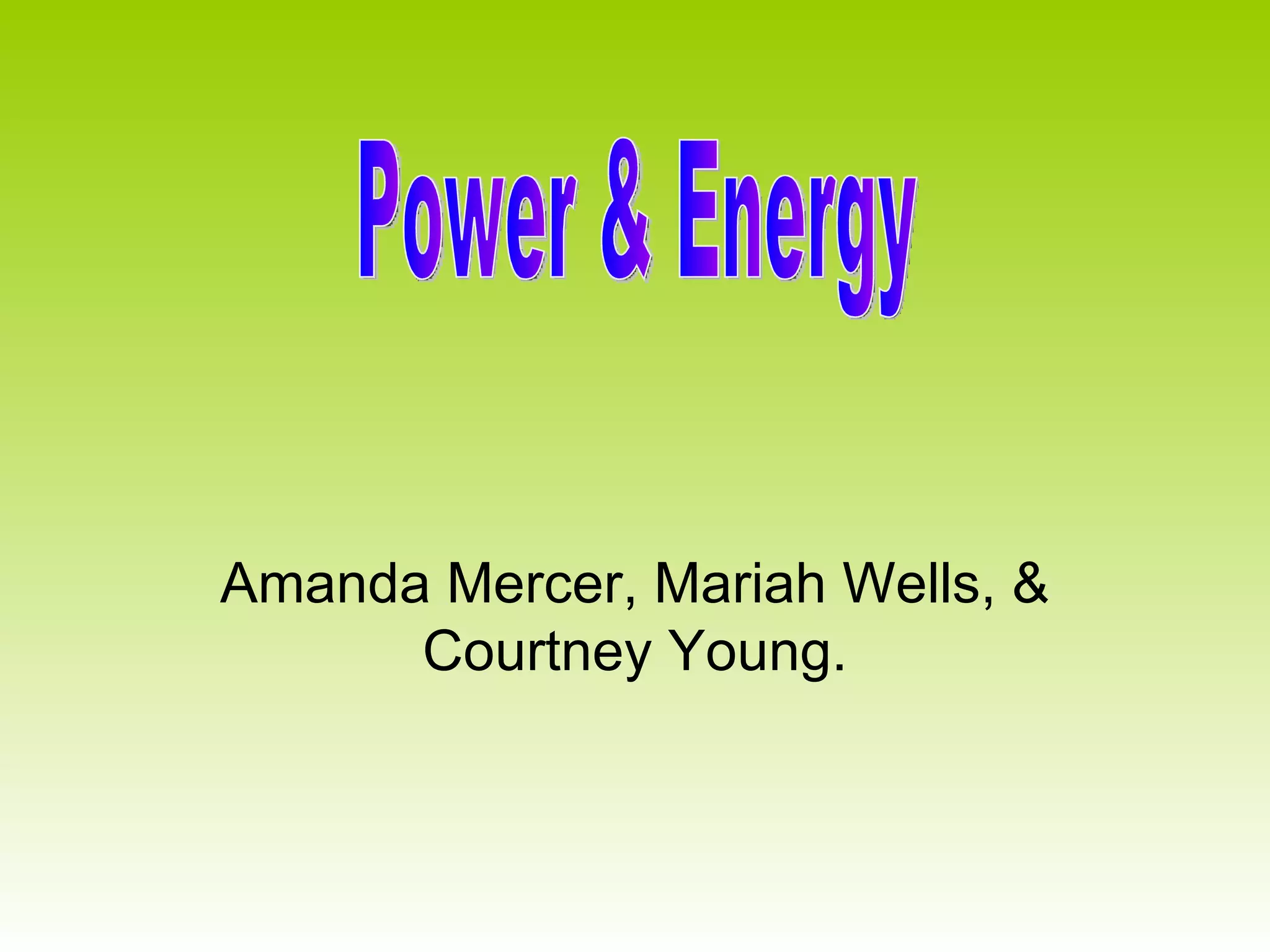 Sources Of Energy | PPT