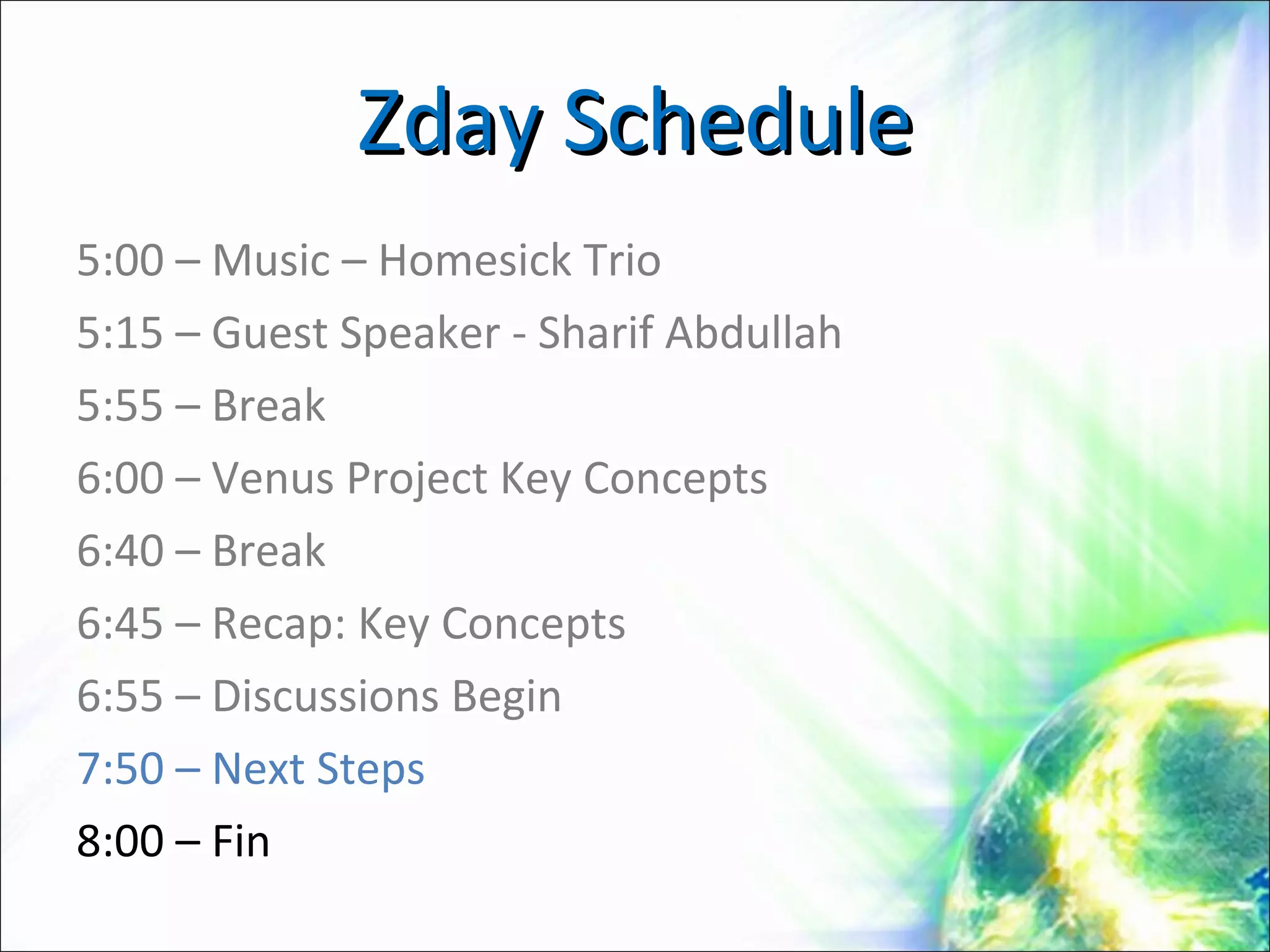 Zday Presentation | PPT