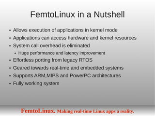 FemtoLinux Introduction | PDF