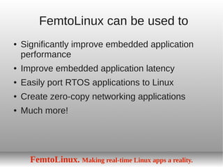 FemtoLinux Introduction | PDF