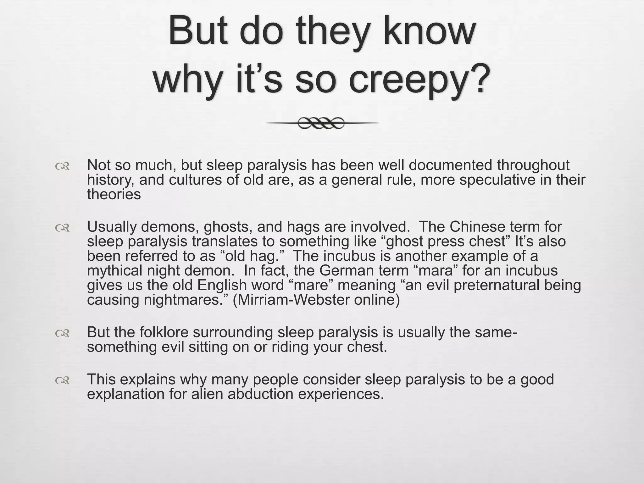 Sleep Paralysis | PPTX