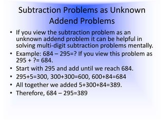 Presentation2- Addition and Subtraction | PPTX