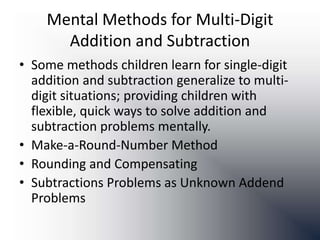 Presentation2- Addition and Subtraction | PPTX
