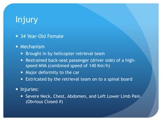 Seatbelt Injury Trauma Presentation | PPTX