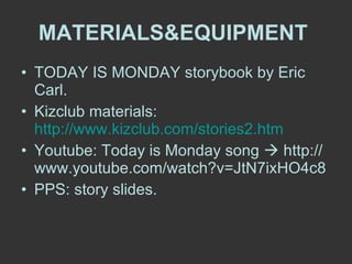 TODAY IS MONDAY group Presentation2 | PPT