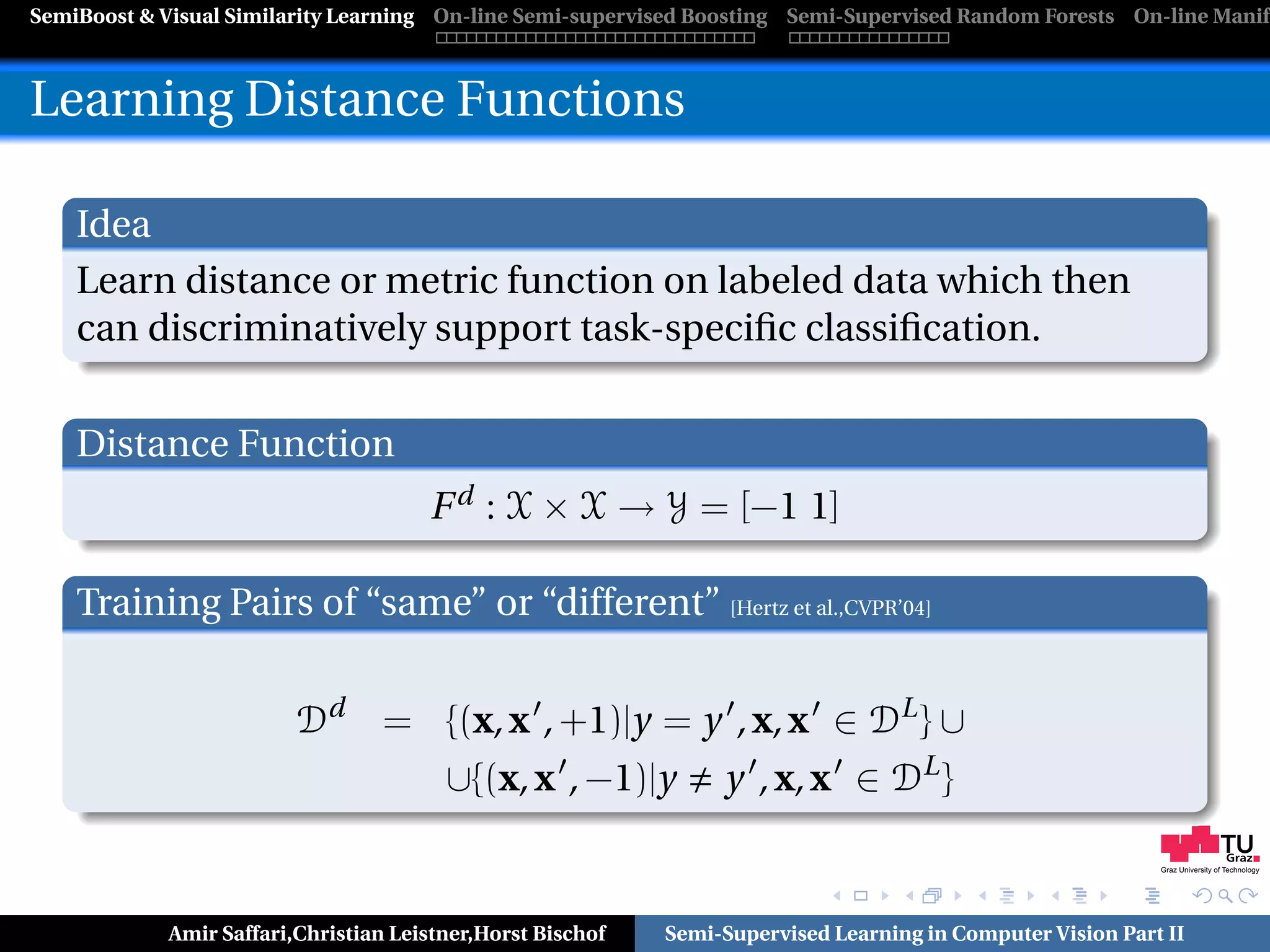 CVPR2010: Semi-supervised Learning in Vision: Part 3: Algorithms and ...