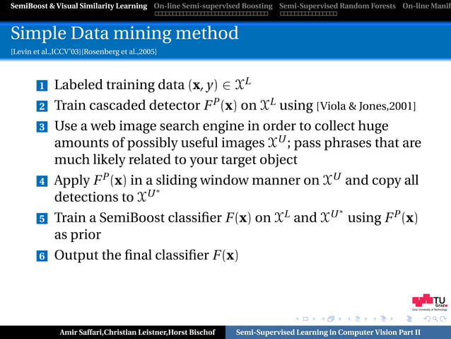 CVPR2010: Semi-supervised Learning in Vision: Part 3: Algorithms and Applications | PDF ...