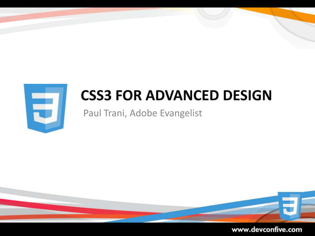 CSS3 For Advanced Design | PPT