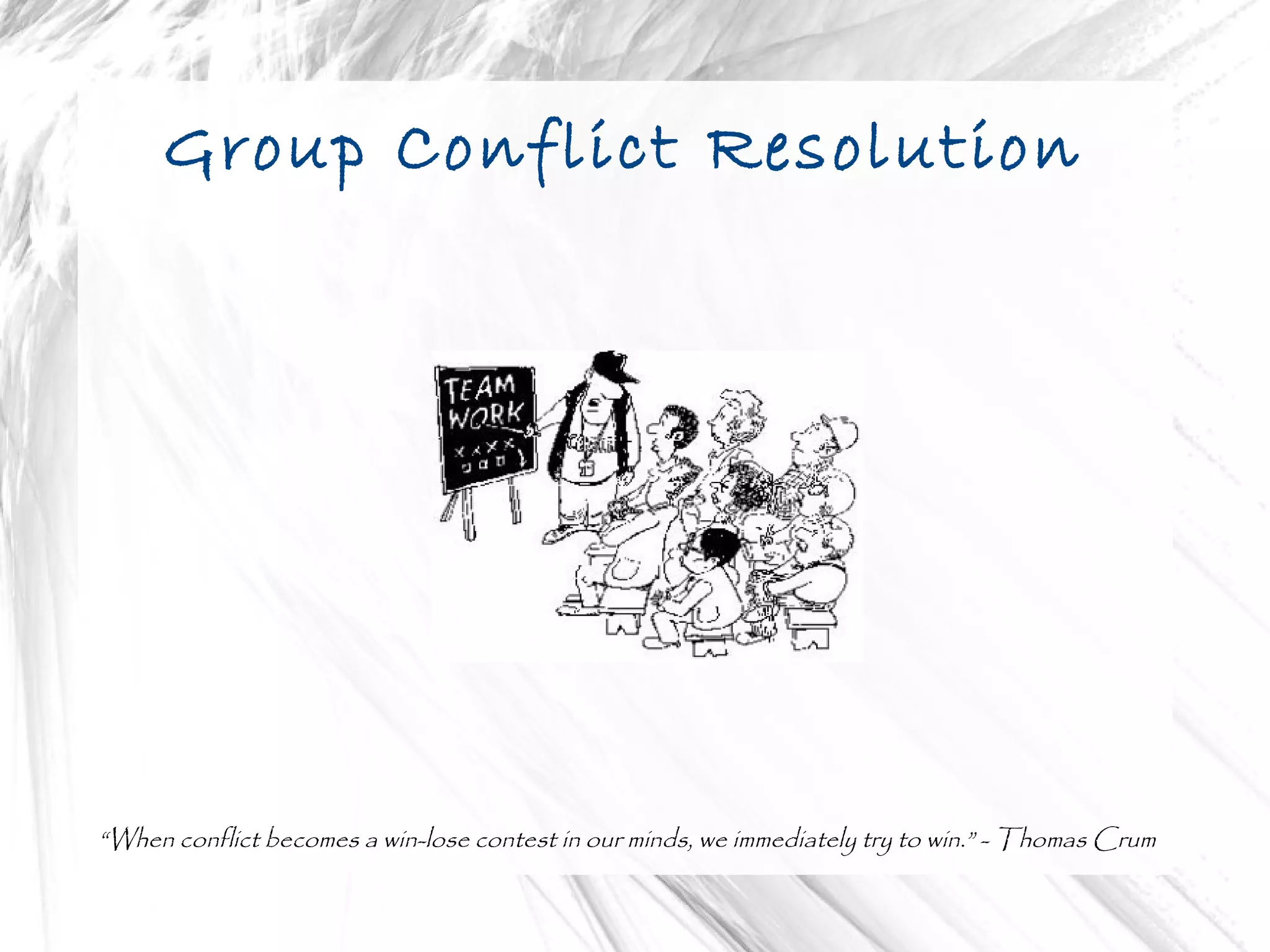 Group conflict Resolution | PPT