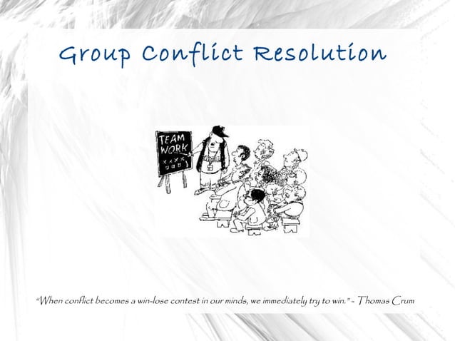 Group conflict Resolution | PPT