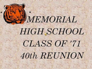 Part 1 Memorial Class of 71 | PPT