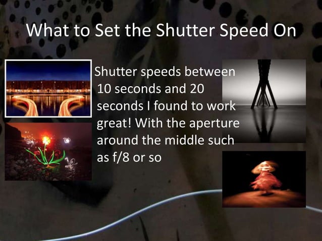 Shutter Speed Photography | PPTX