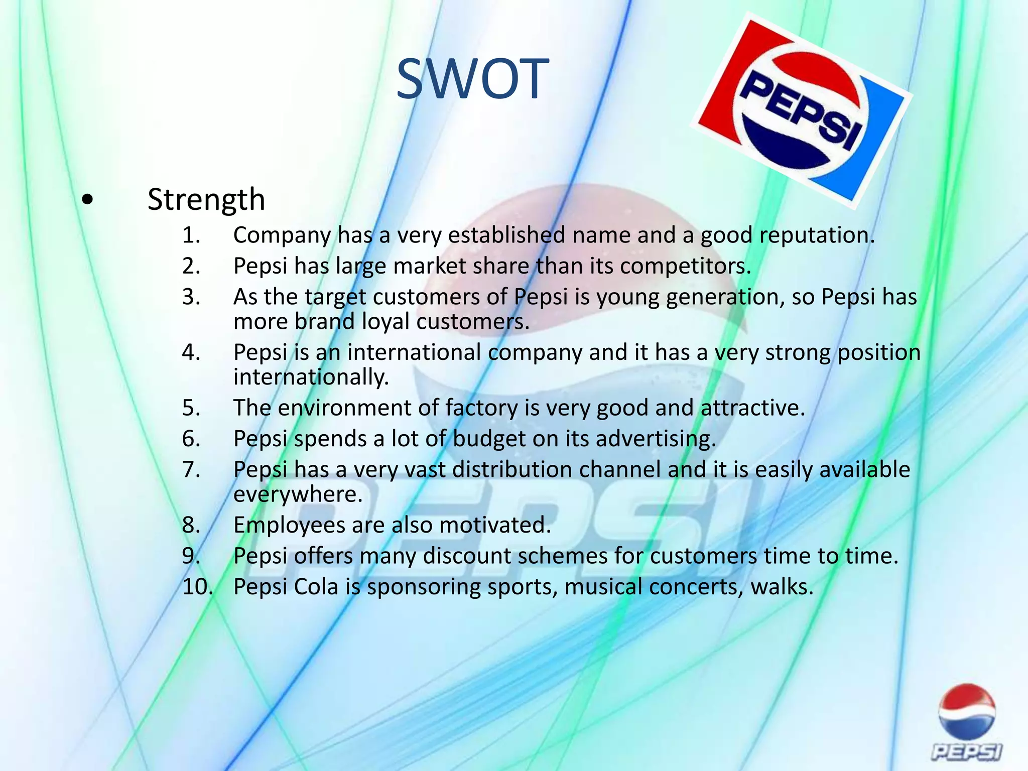 Presentation on pepsico | PPTX