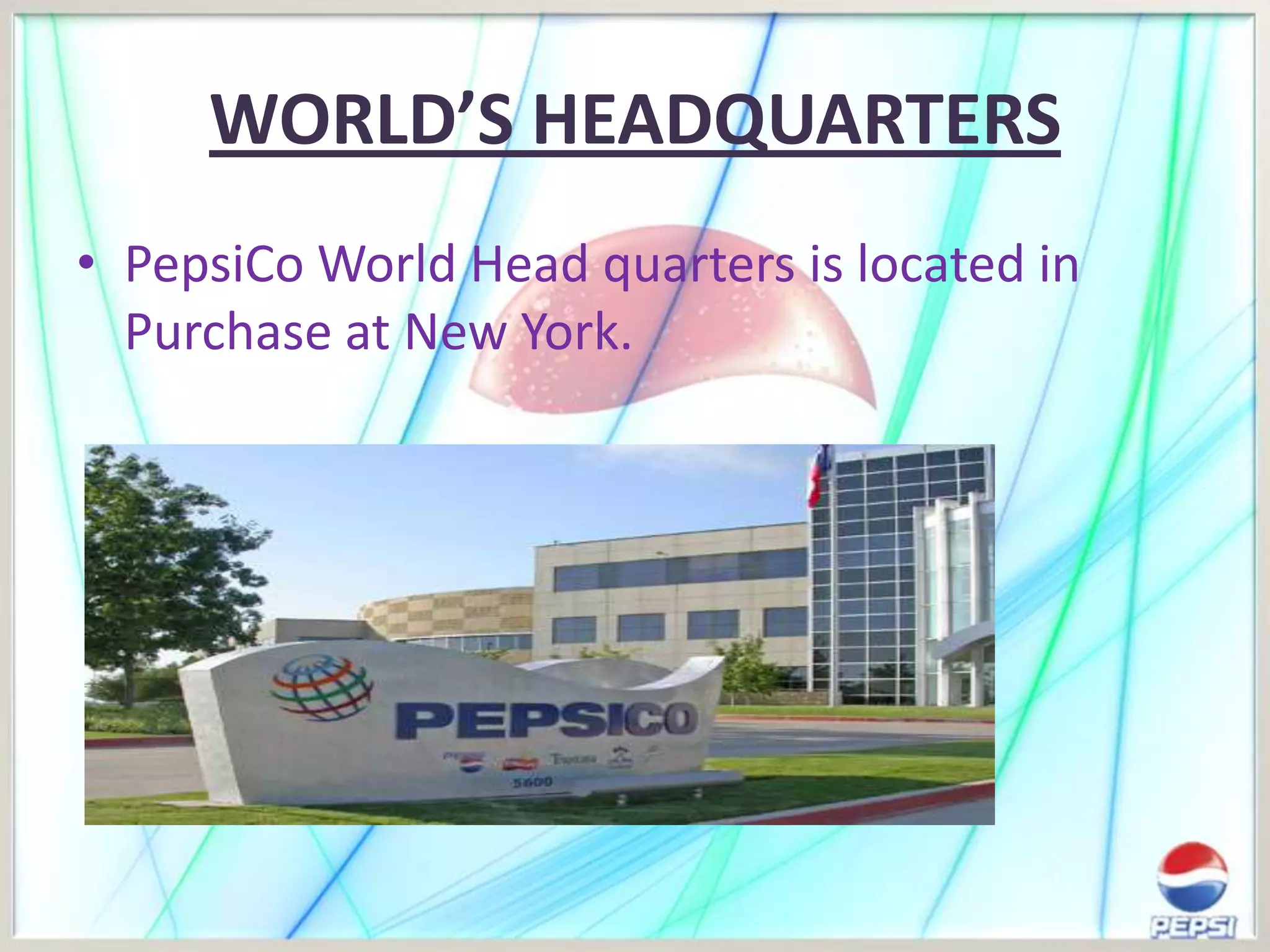 Presentation on pepsico | PPTX
