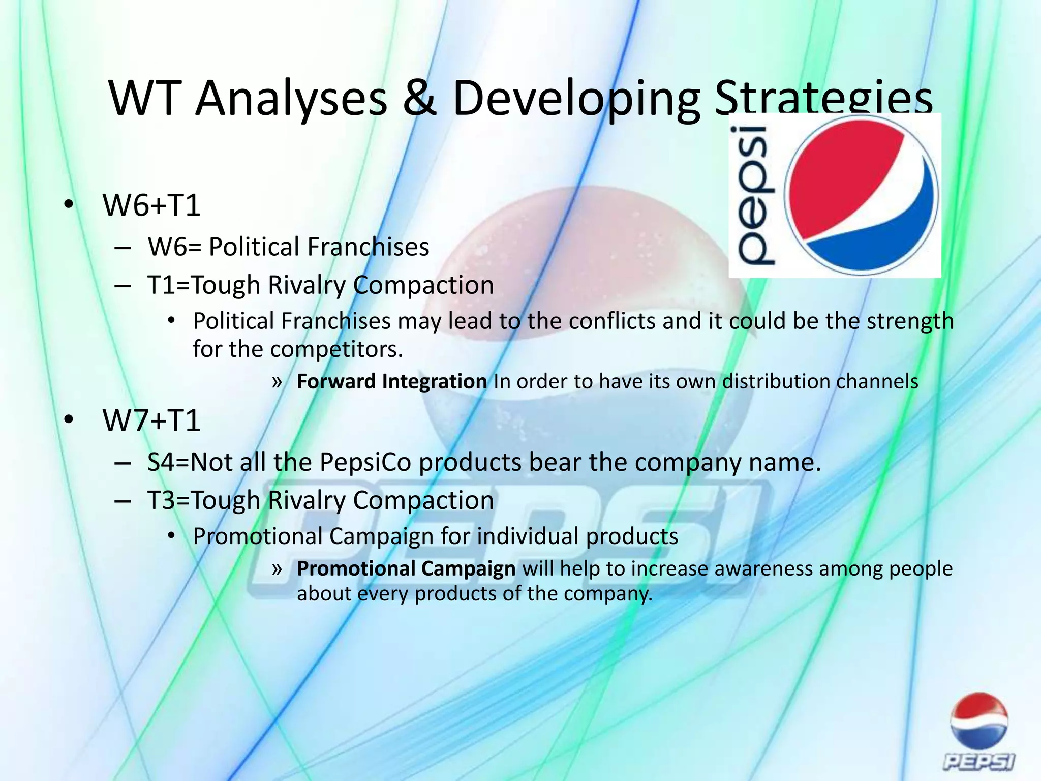Presentation on pepsico | PPTX