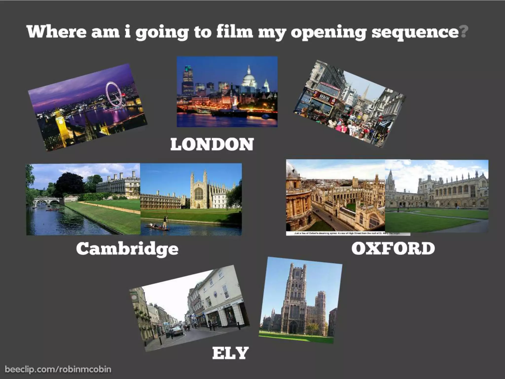 Location of my opening sequence | PPTX