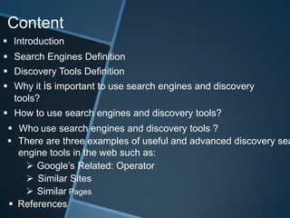 How to Use Search and Discovery Engines like Flipora | PPT
