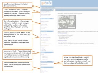 Moodle navigation | PPSX | Web Conferencing | Computer Software and ...