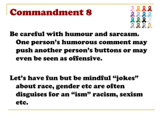 10 commandments | PPT | Internet for Beginners | Internet