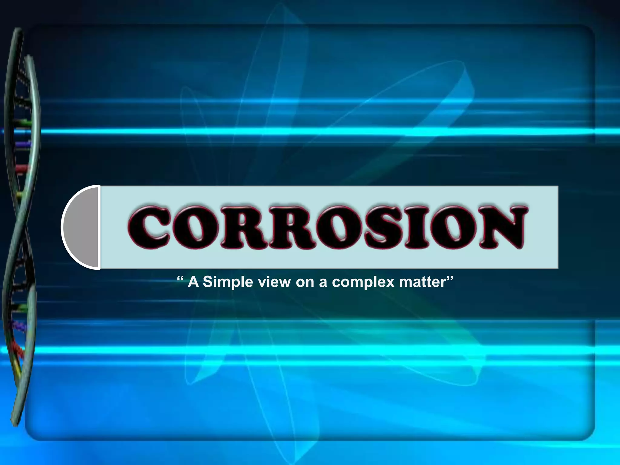 corrosion presentation | PPTX