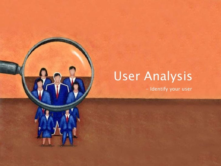 User analysis in UCD process