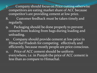 PRESENTATION ON CONSUMER PRECEPTION ABOUT CEMENT INDUSTRY | PPTX