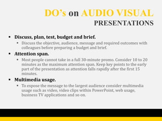 Oral and Audio-Visual Presentation | PPTX
