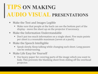 Oral and Audio-Visual Presentation | PPTX