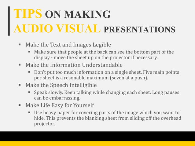 Oral and Audio-Visual Presentation | PPTX