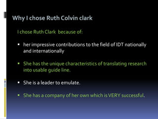 Ruth Colvin Clark | PPT