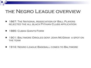 Historic Baltimore Presentation | PPT