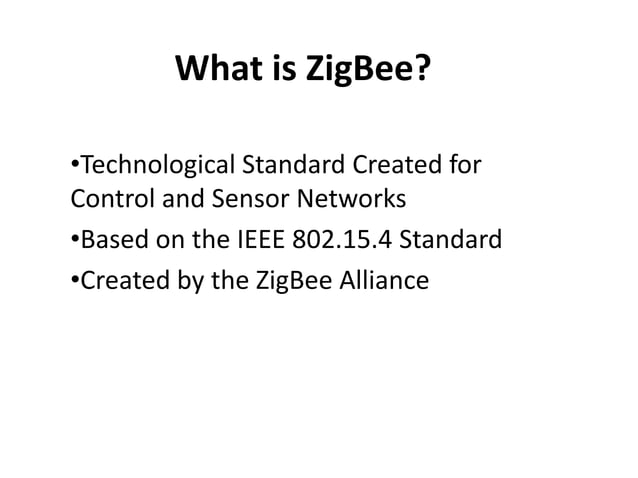 zigbee technology | PPTX
