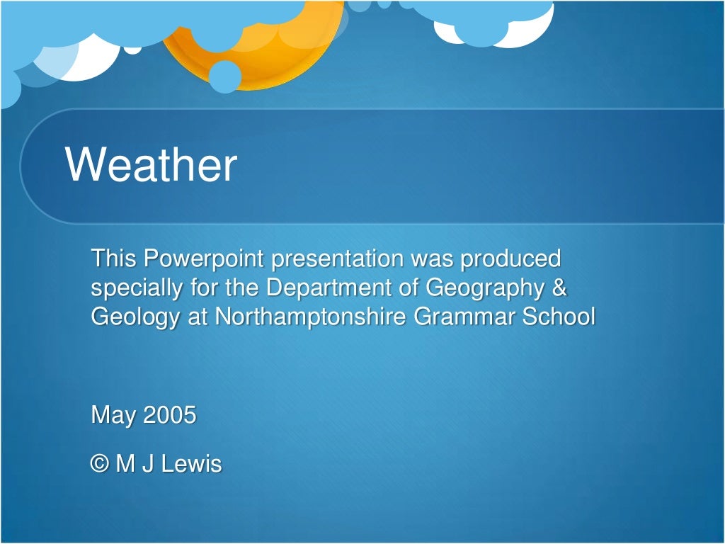 weather and climate ppt for students..