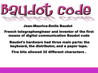 ASCII CODE & BAUDOT CODE | PPTX | Programming Languages | Computing
