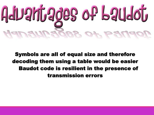 ASCII CODE & BAUDOT CODE | PPTX | Programming Languages | Computing