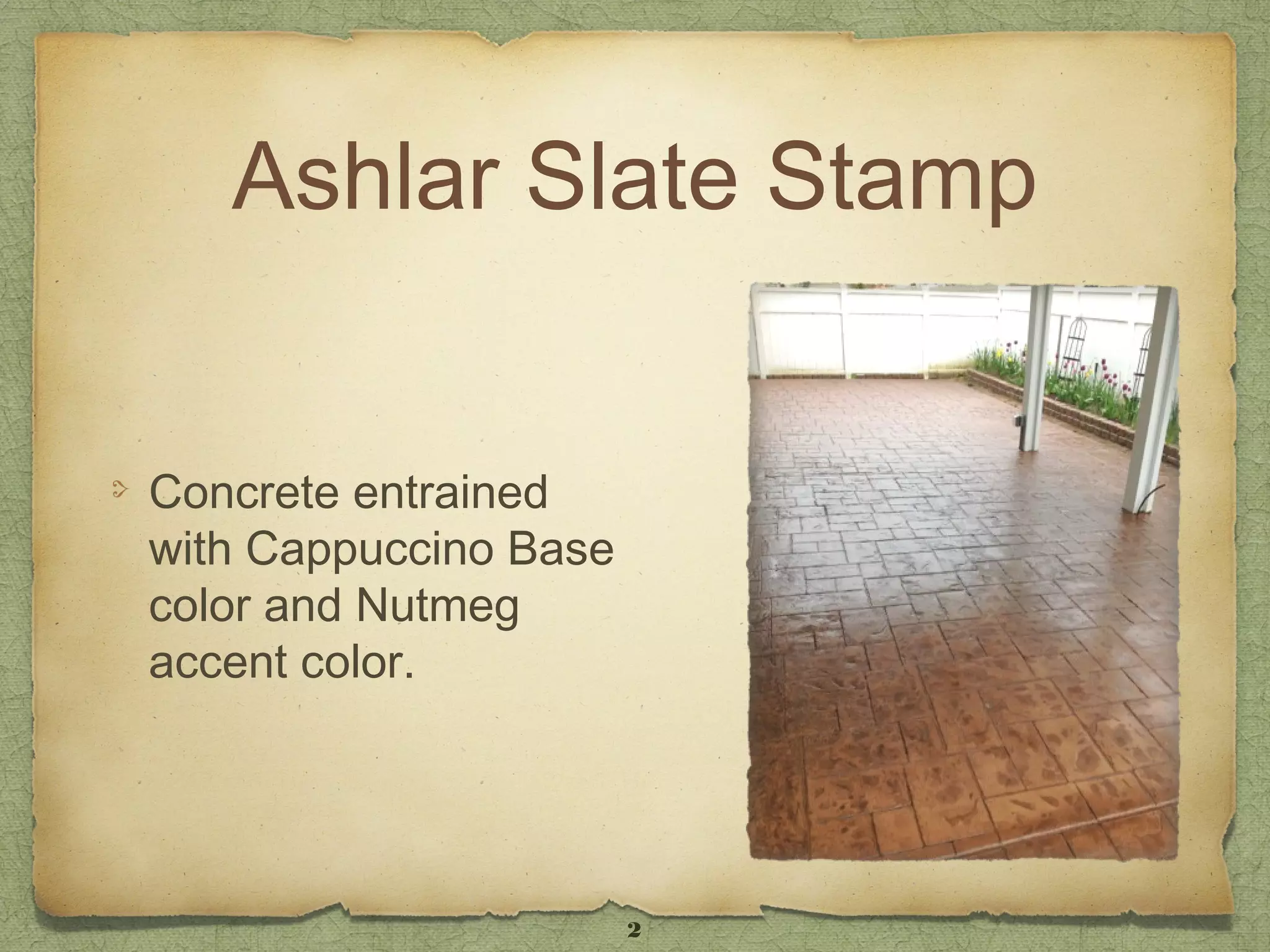 Ashlar Slate Stamped Concrete | PPT