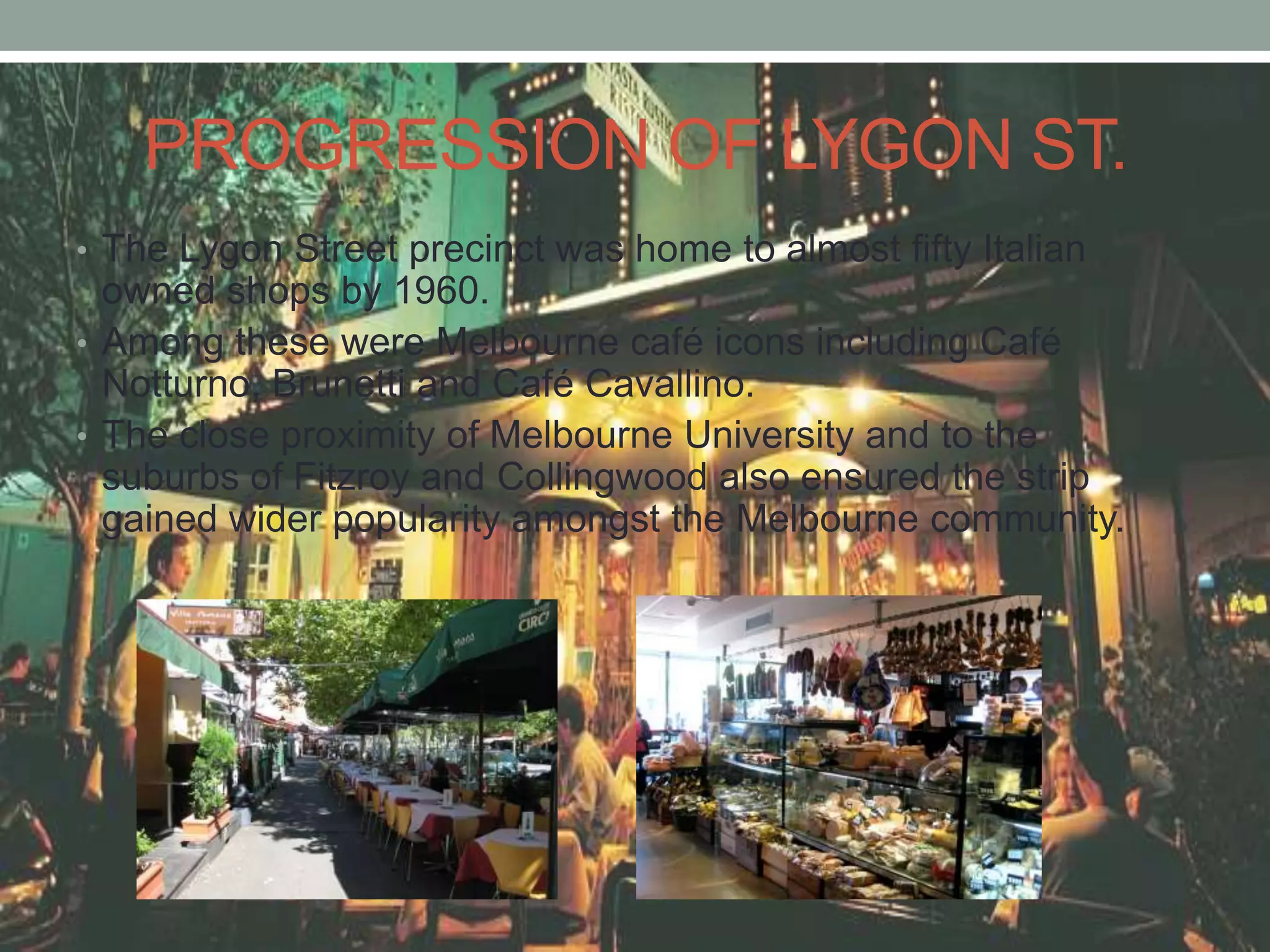 Lygon Street - Episode Pitch | PPT