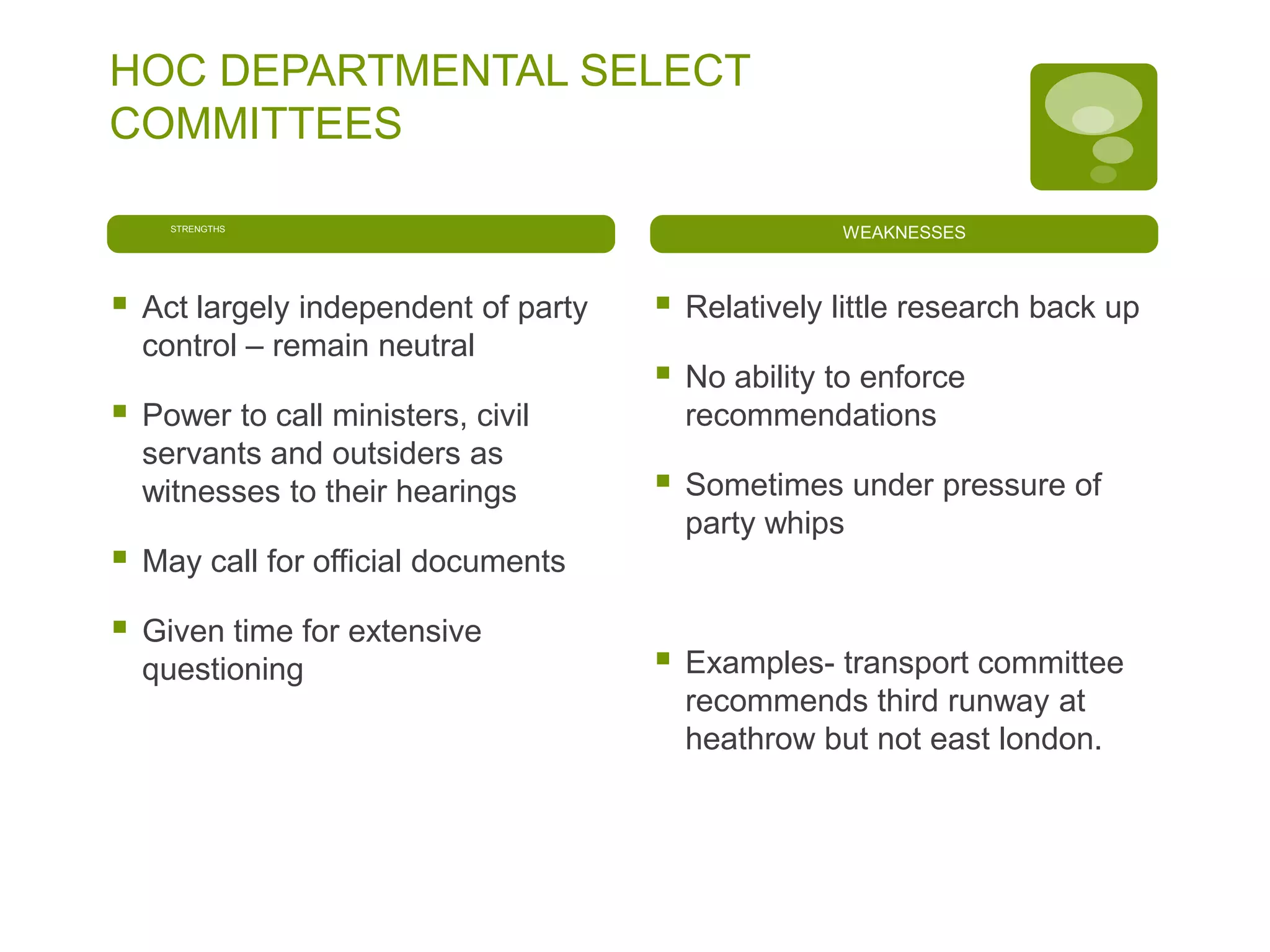 House of Commons and Lords | PPTX