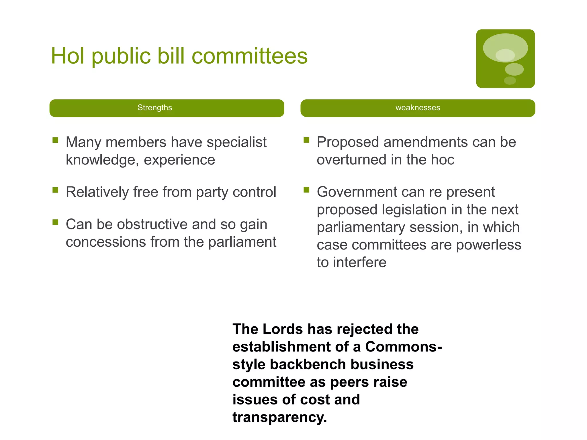 House of Commons and Lords | PPTX