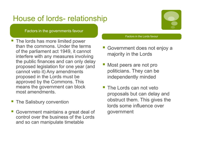 House of Commons and Lords | PPT