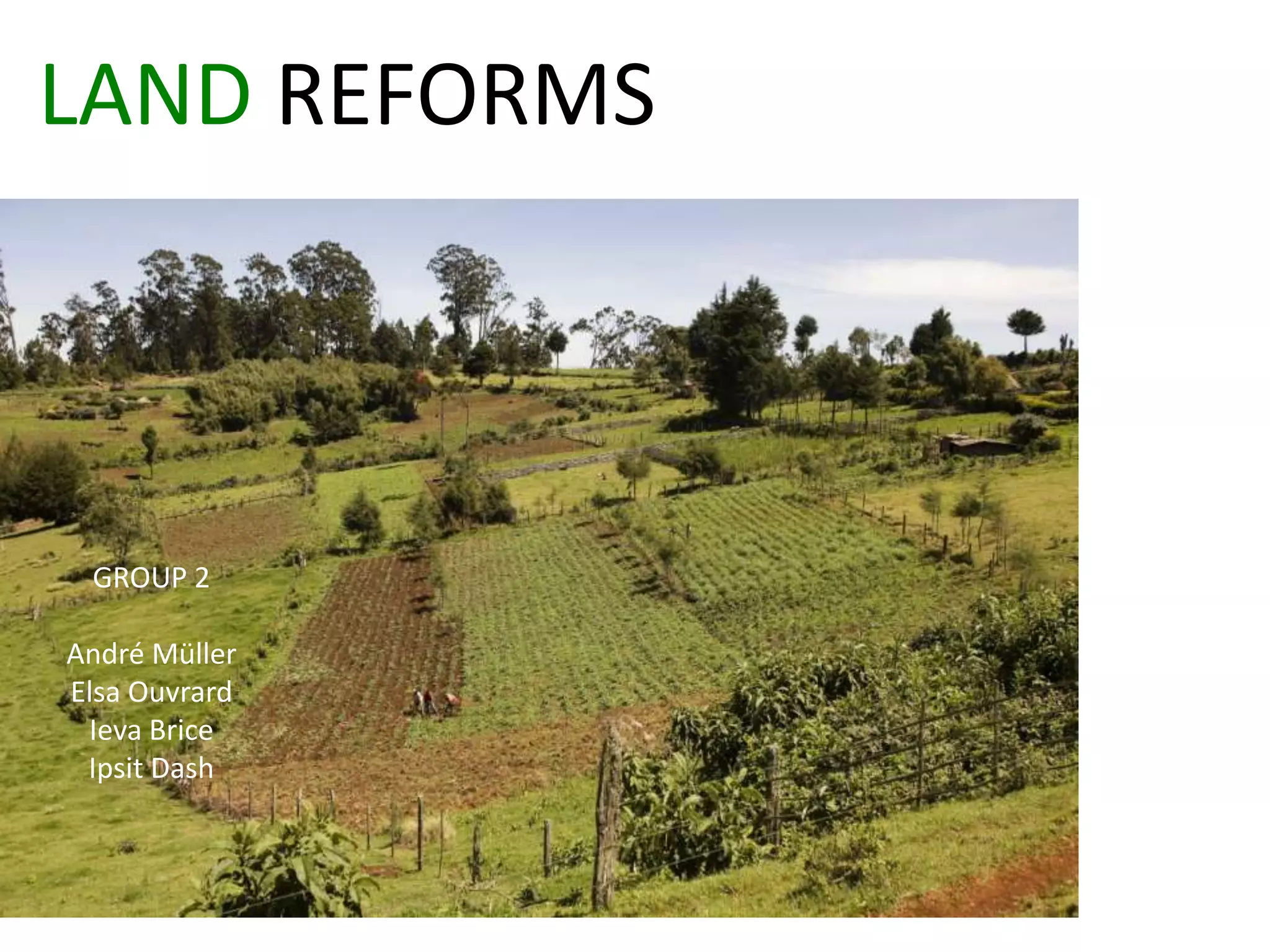 Land Reforms : An overview | PPT