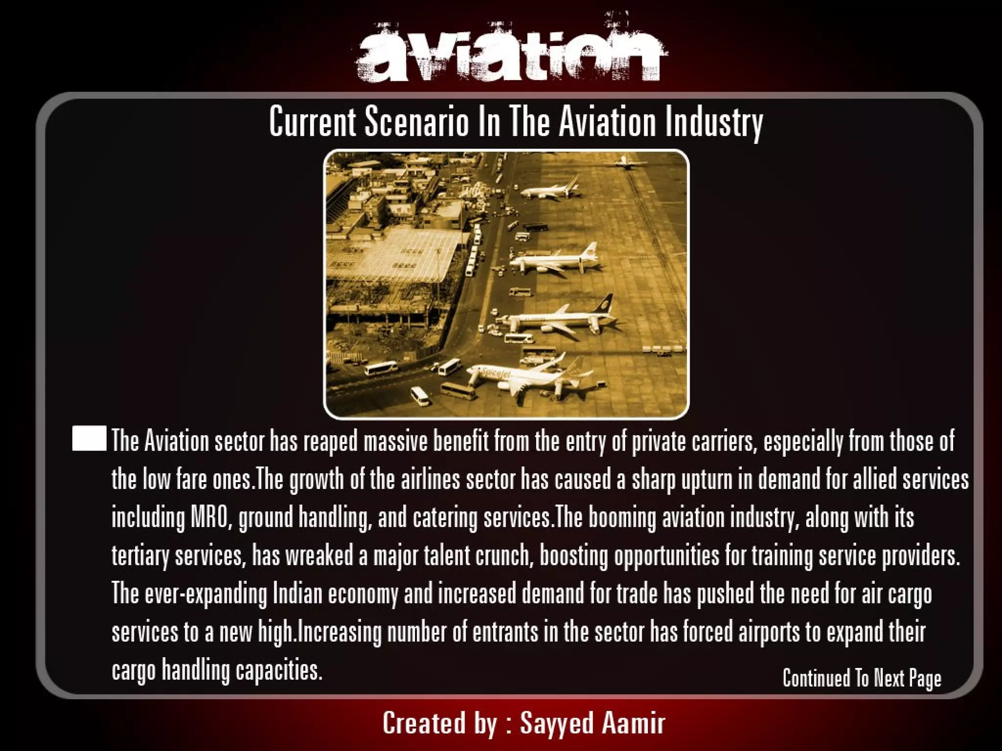 Aviation Presentation | PPT