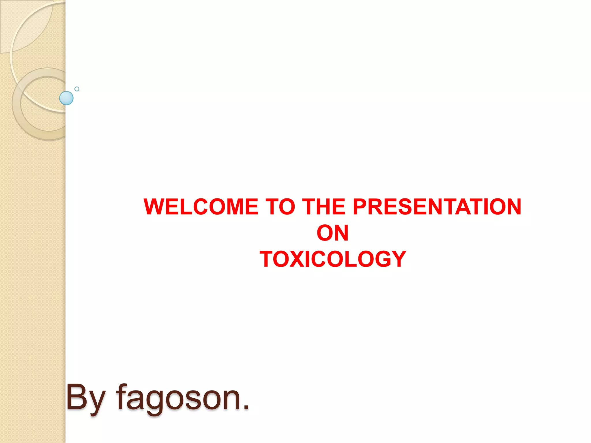 Toxicology | PPTX