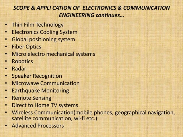 Introduction of electronics and communication Branch | PPTX