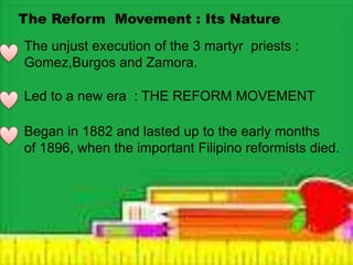 The Reform and its movement | PPTX
