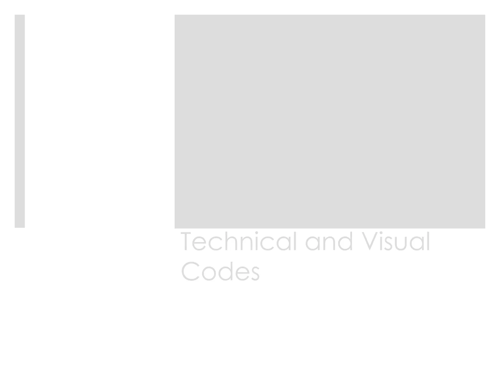 Technical and Visual Codes | PPT